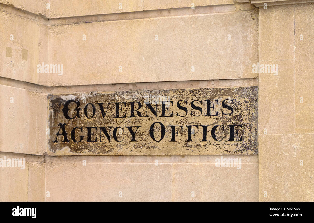 Governess Agency sign Clifton Bristol England UK Stock Photo - Alamy