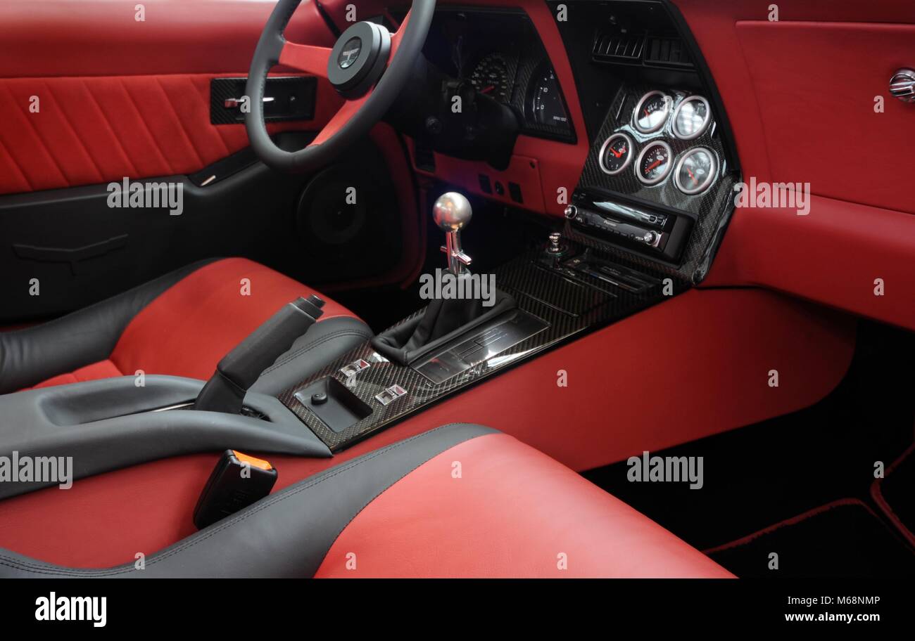 Luxury Car Interiors Stock Photo - Alamy