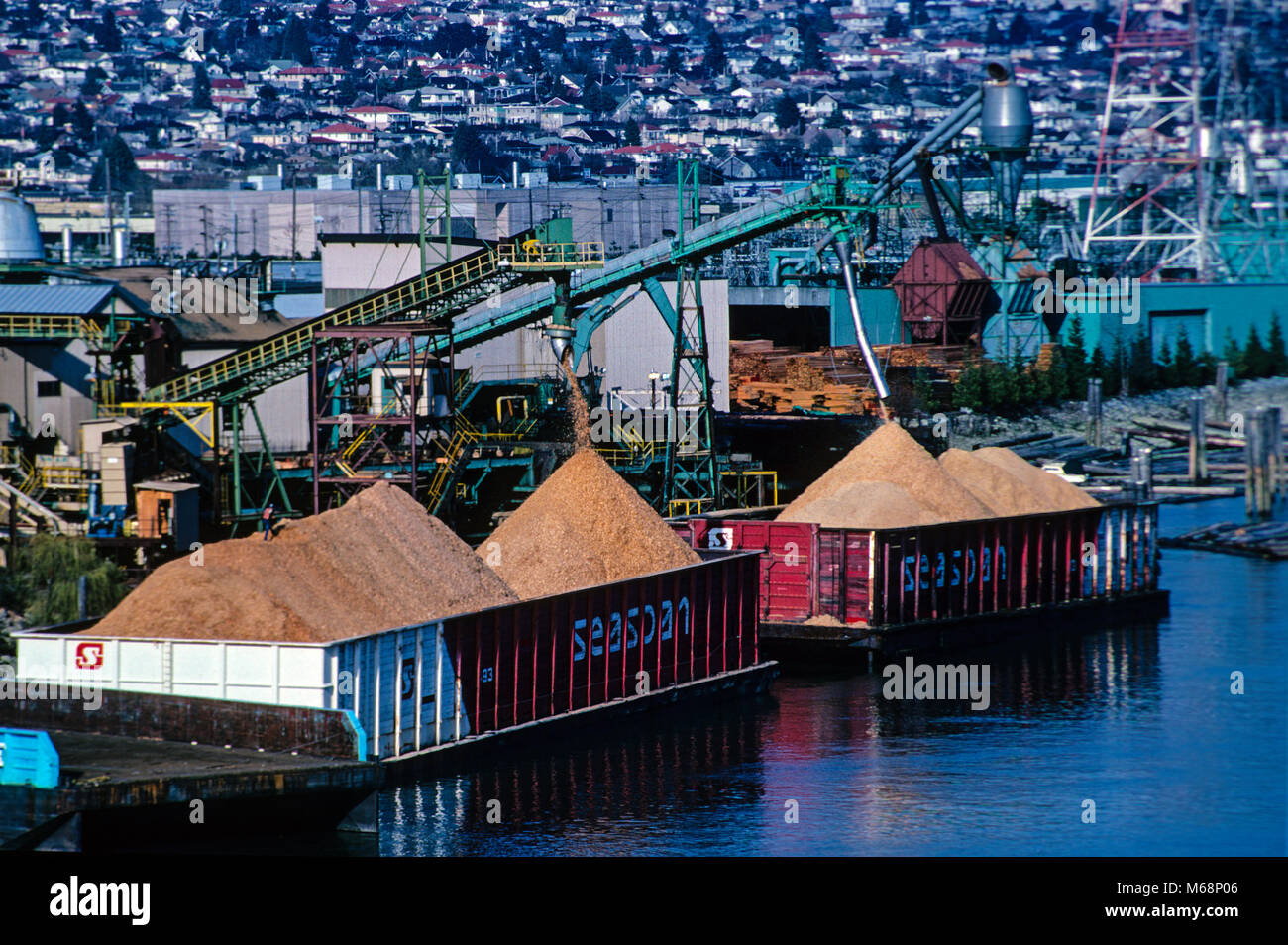 Paper Pulp Mill, Port Alberni, Vancouver Island, British Columbia ...