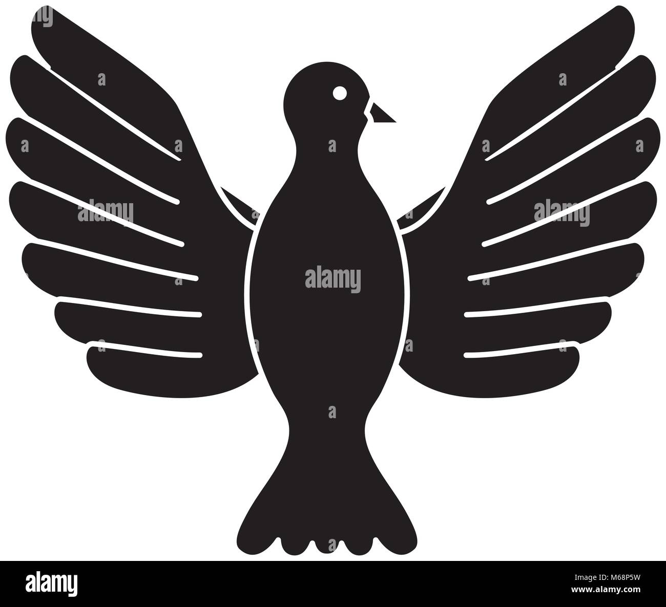 dove bird icon over white background, vector illutration Stock Vector ...