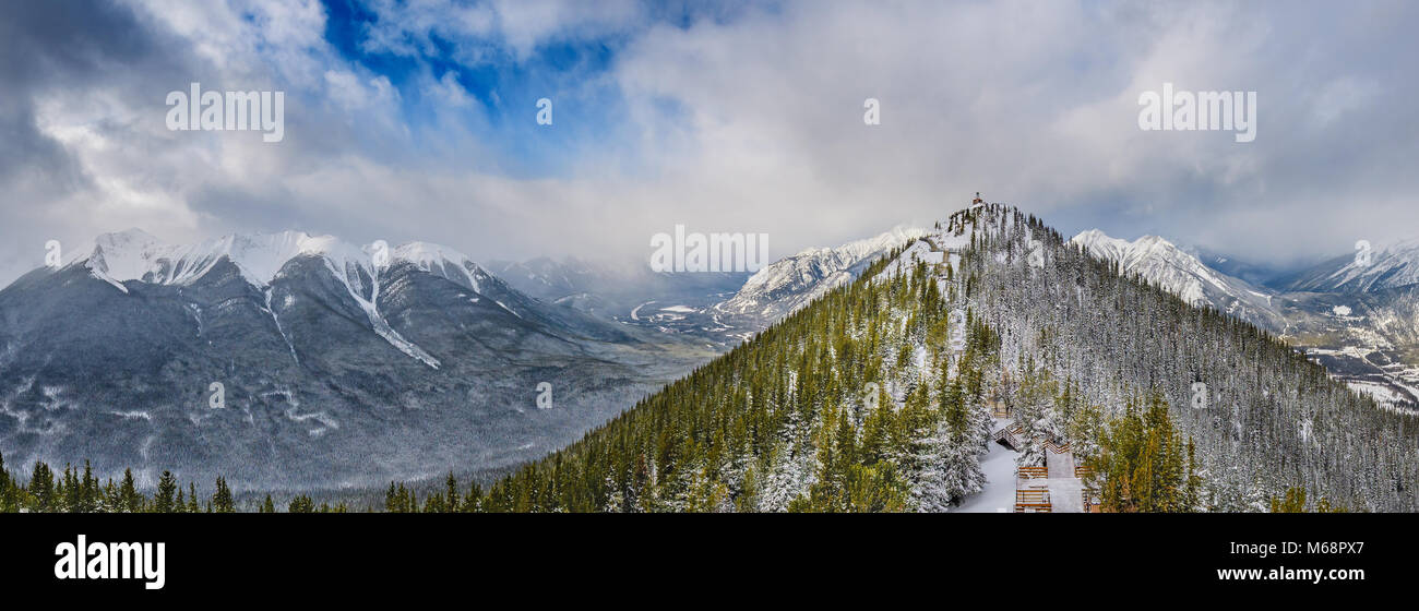Banff Gondola overlook Stock Photo - Alamy