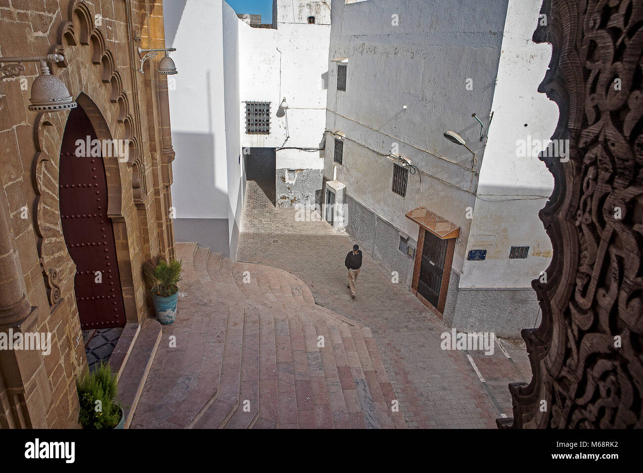 Street scene of the medina, in Sale, Rabat. Morocco Stock Photo - Alamy