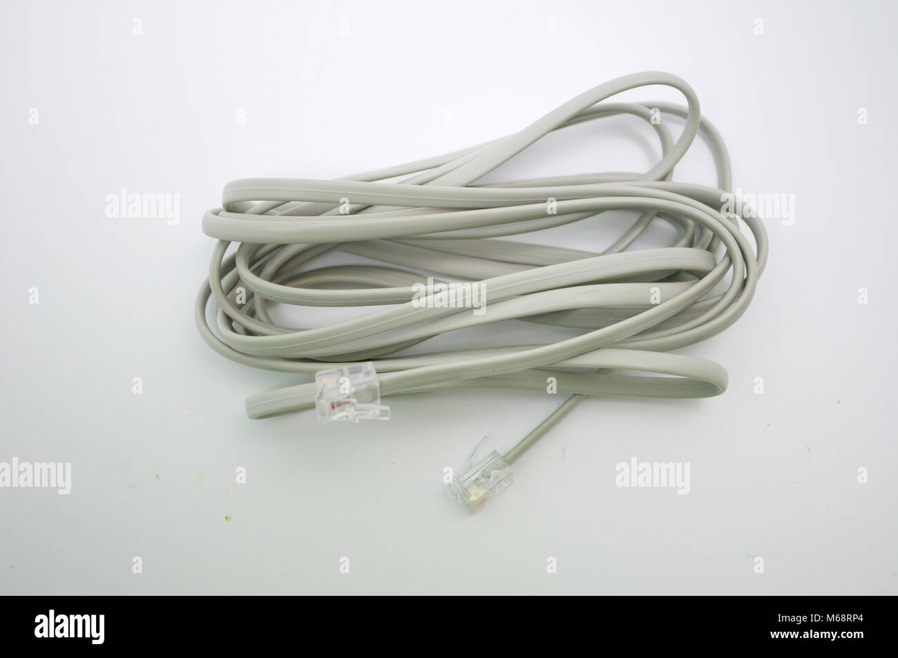 An internet cable isolated on a white background Stock Photo - Alamy