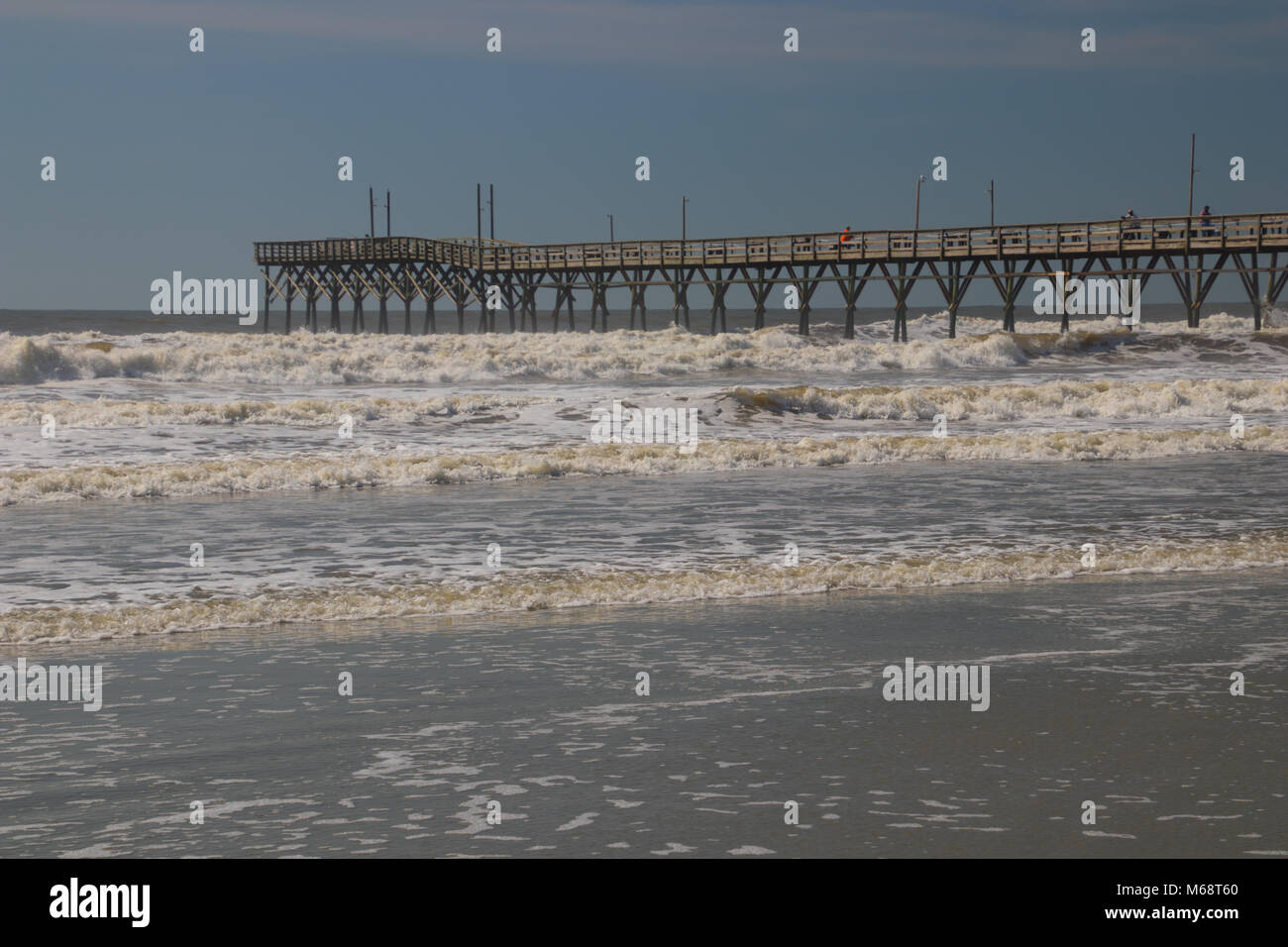 Pier at Sunset Beach, North Carolina Stock Photo - Alamy