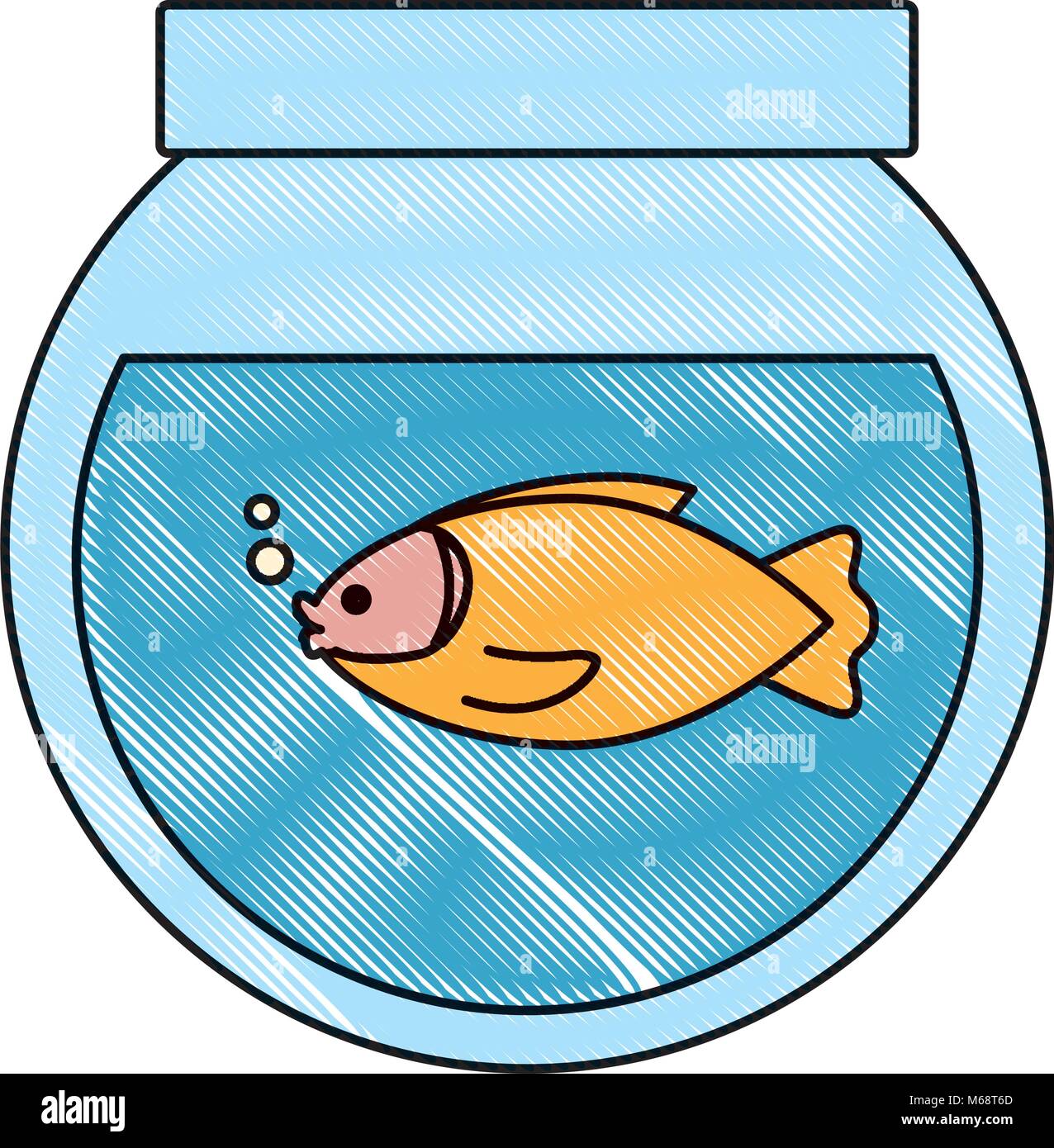 fishbowl icon over white background, colorful design. vector ...