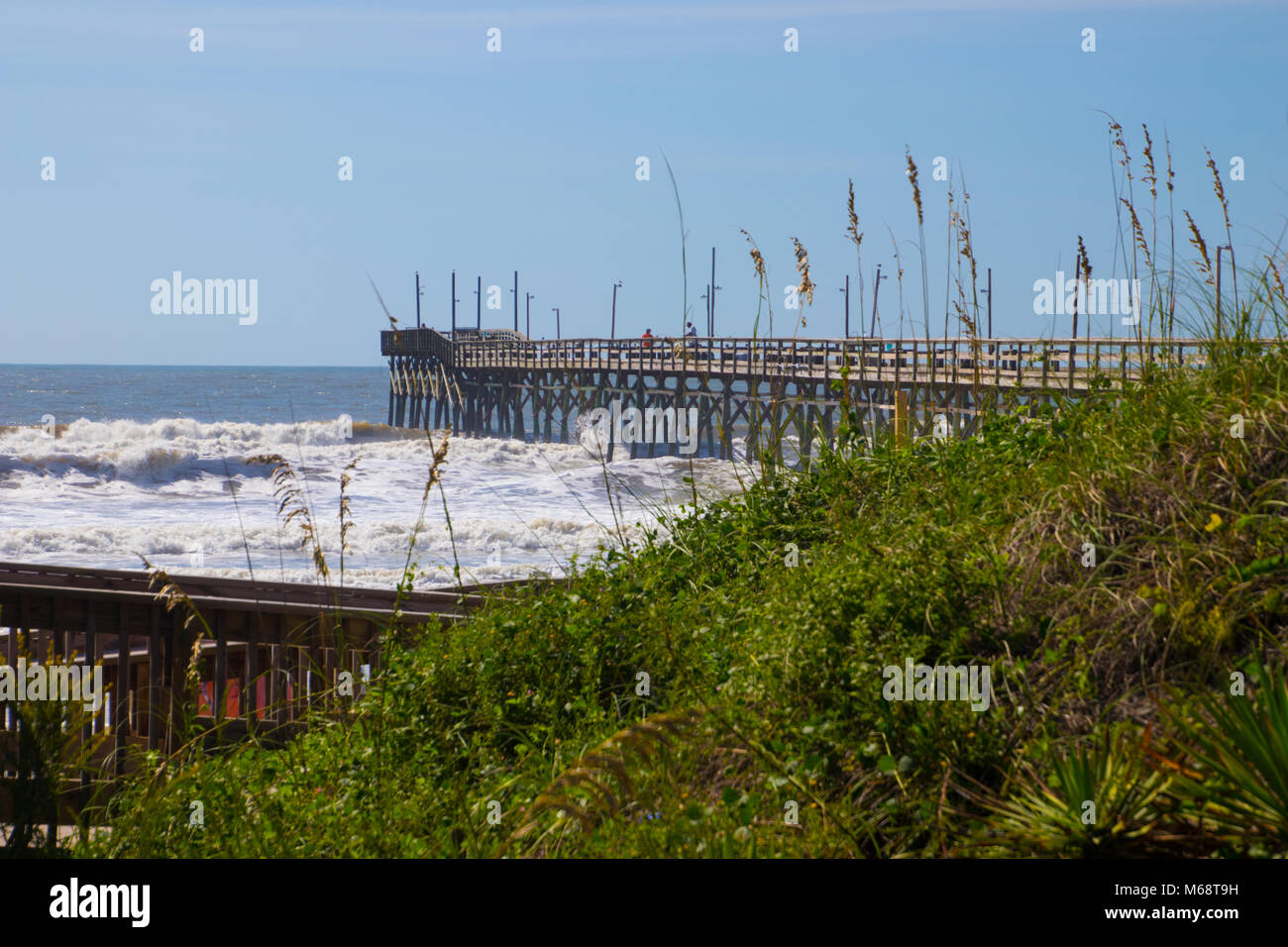Pier at Sunset Beach, North Carolina Stock Photo - Alamy