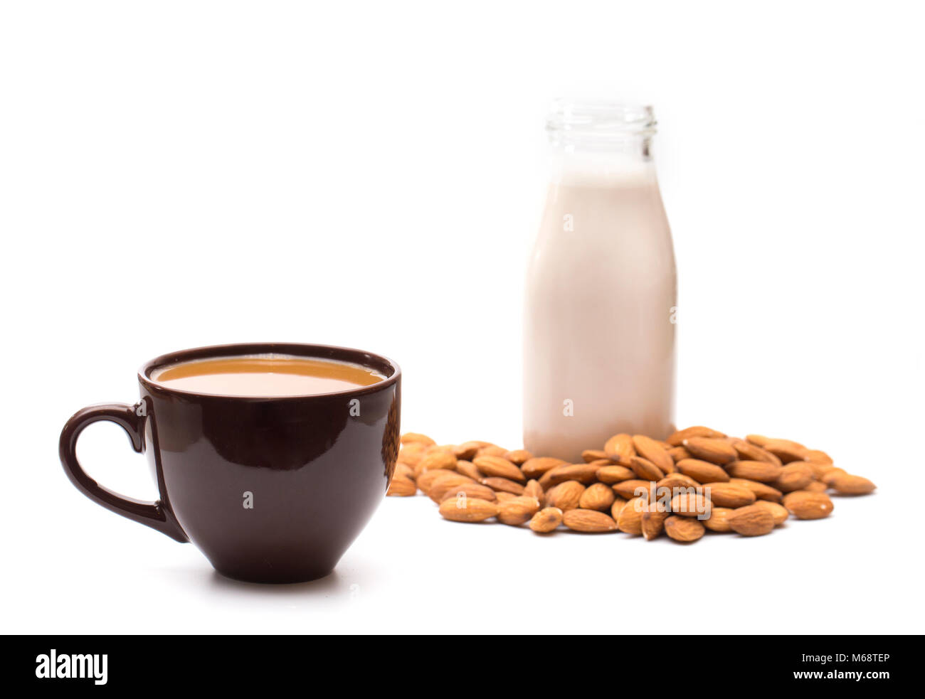 A Cup of Coffee Made with Almond Milk rather than Traditional Cow's ...