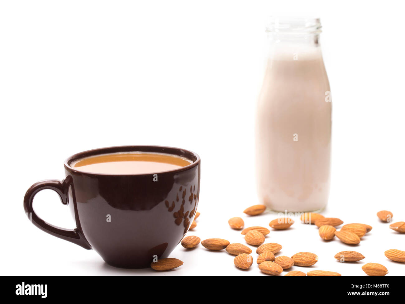 A Cup of Coffee Made with Almond Milk rather than Traditional Cow's ...