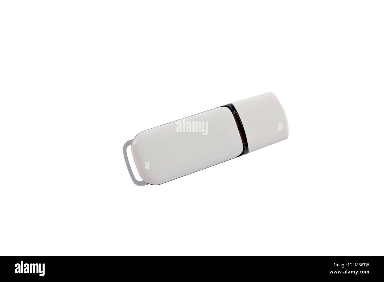 Mock up of USB flash drive, key memory isolated on white background ...