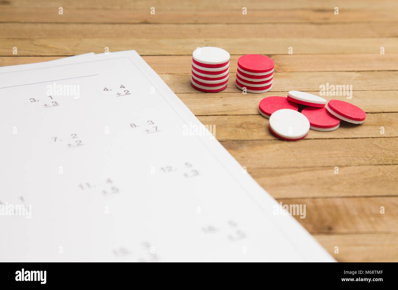 Math worksheet hi-res stock photography and images - Alamy