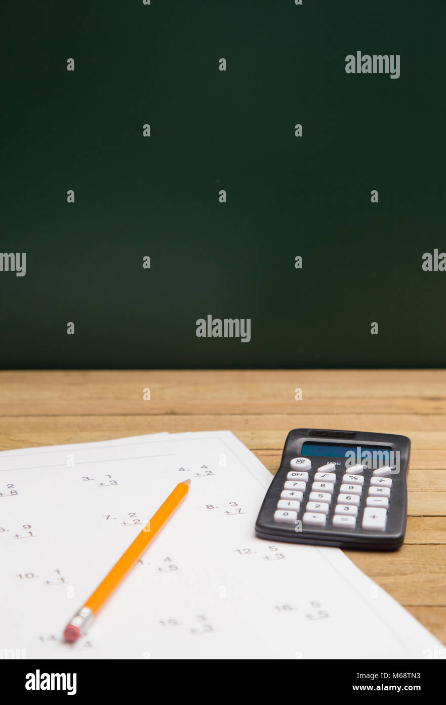 Math worksheet hi-res stock photography and images - Alamy