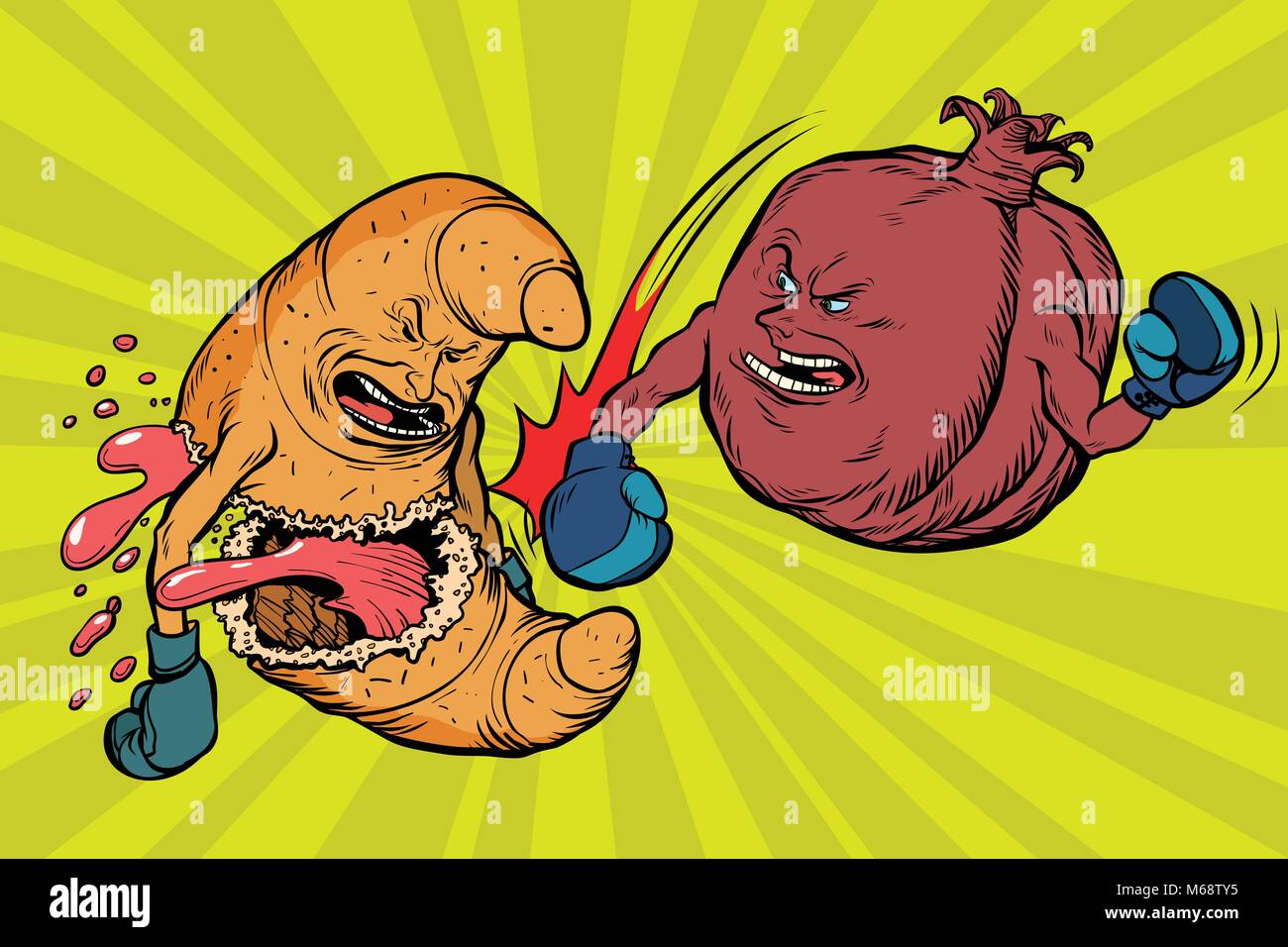 Croissant jam isolated Stock Vector Images - Alamy