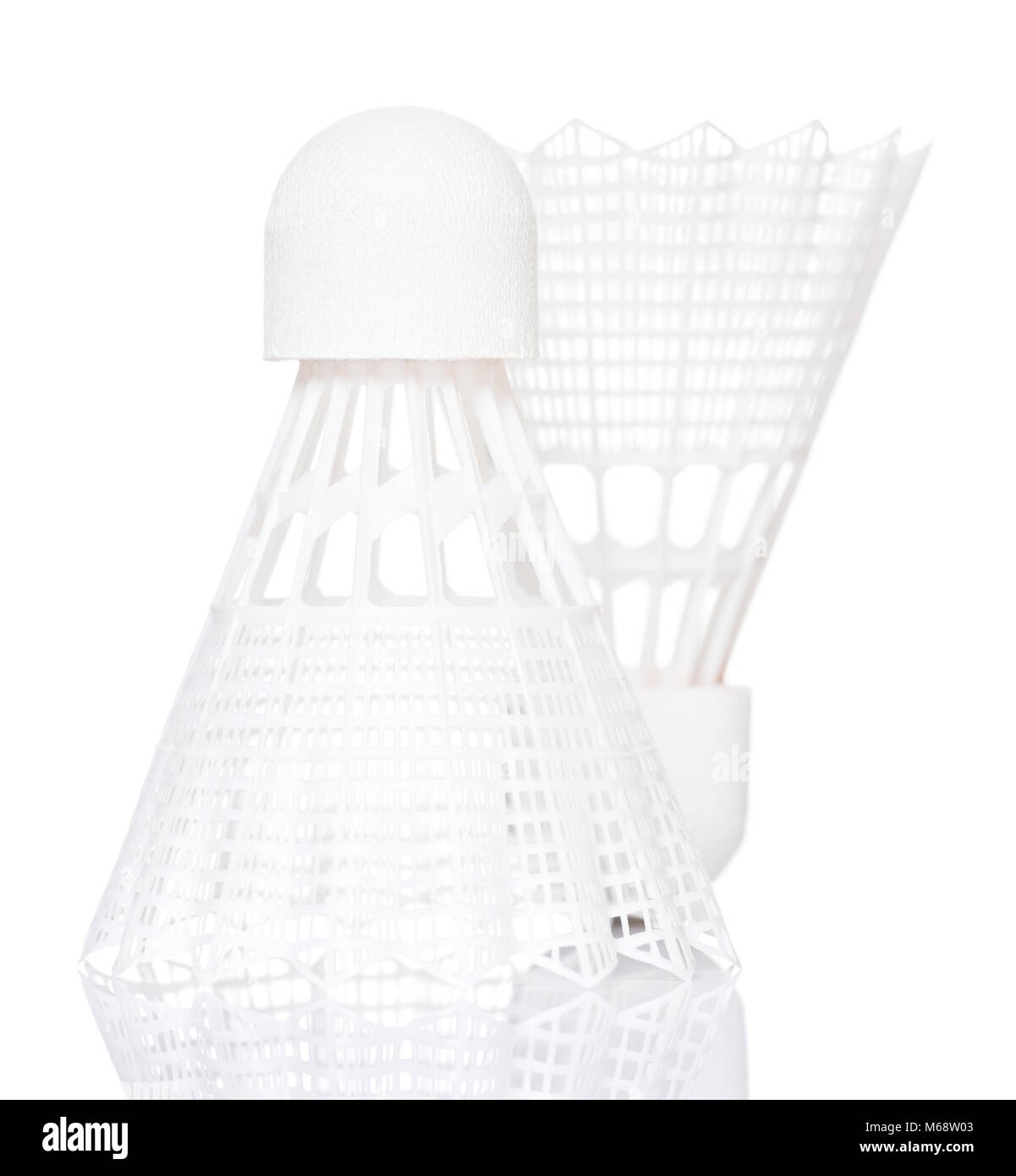 White shuttlecock for badminton Stock Photo - Alamy