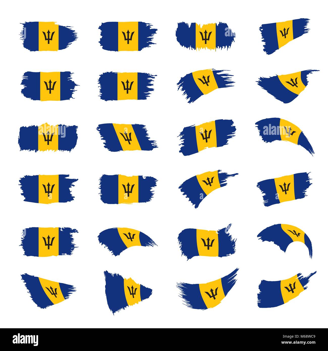 Barbados flag, vector illustration Stock Vector Image & Art - Alamy