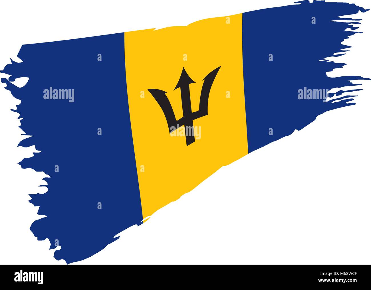 Barbados flag, vector illustration Stock Vector Image & Art - Alamy