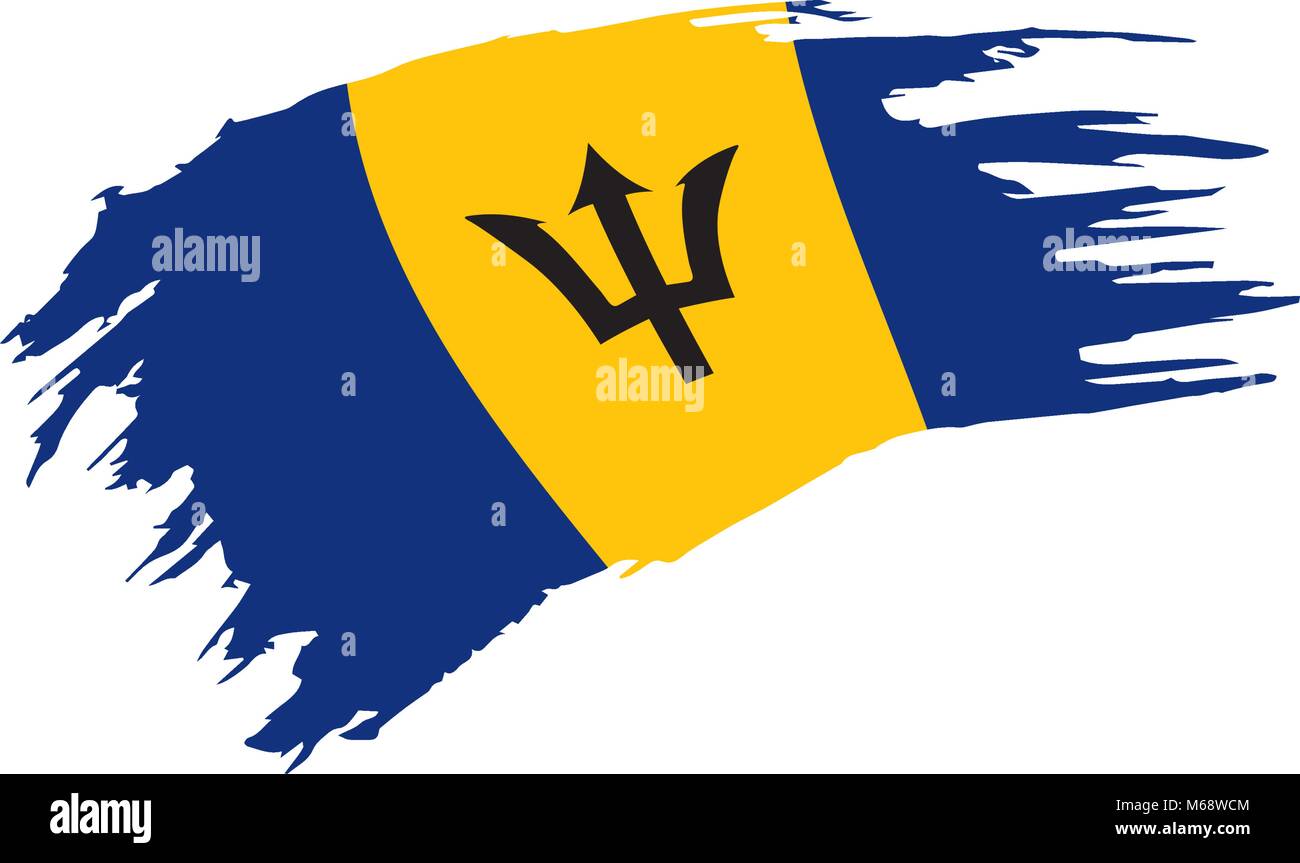 Barbados flag, vector illustration Stock Vector Image & Art - Alamy