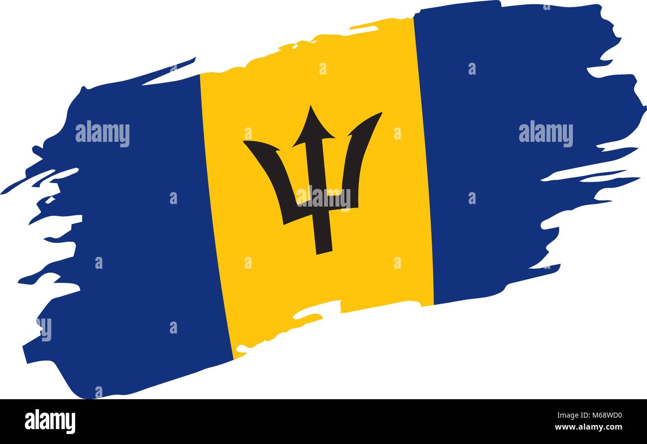 Barbados flag, vector illustration Stock Vector Image & Art - Alamy