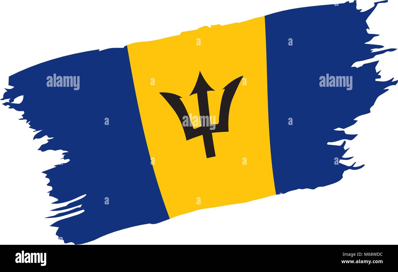 Barbados flag, vector illustration Stock Vector Image & Art - Alamy