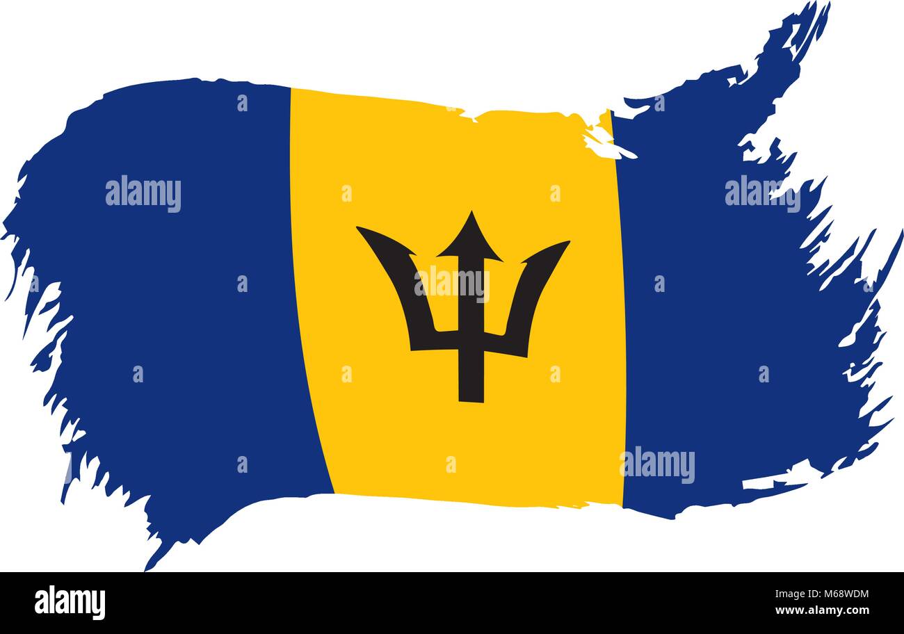 Barbados flag, vector illustration Stock Vector Image & Art - Alamy