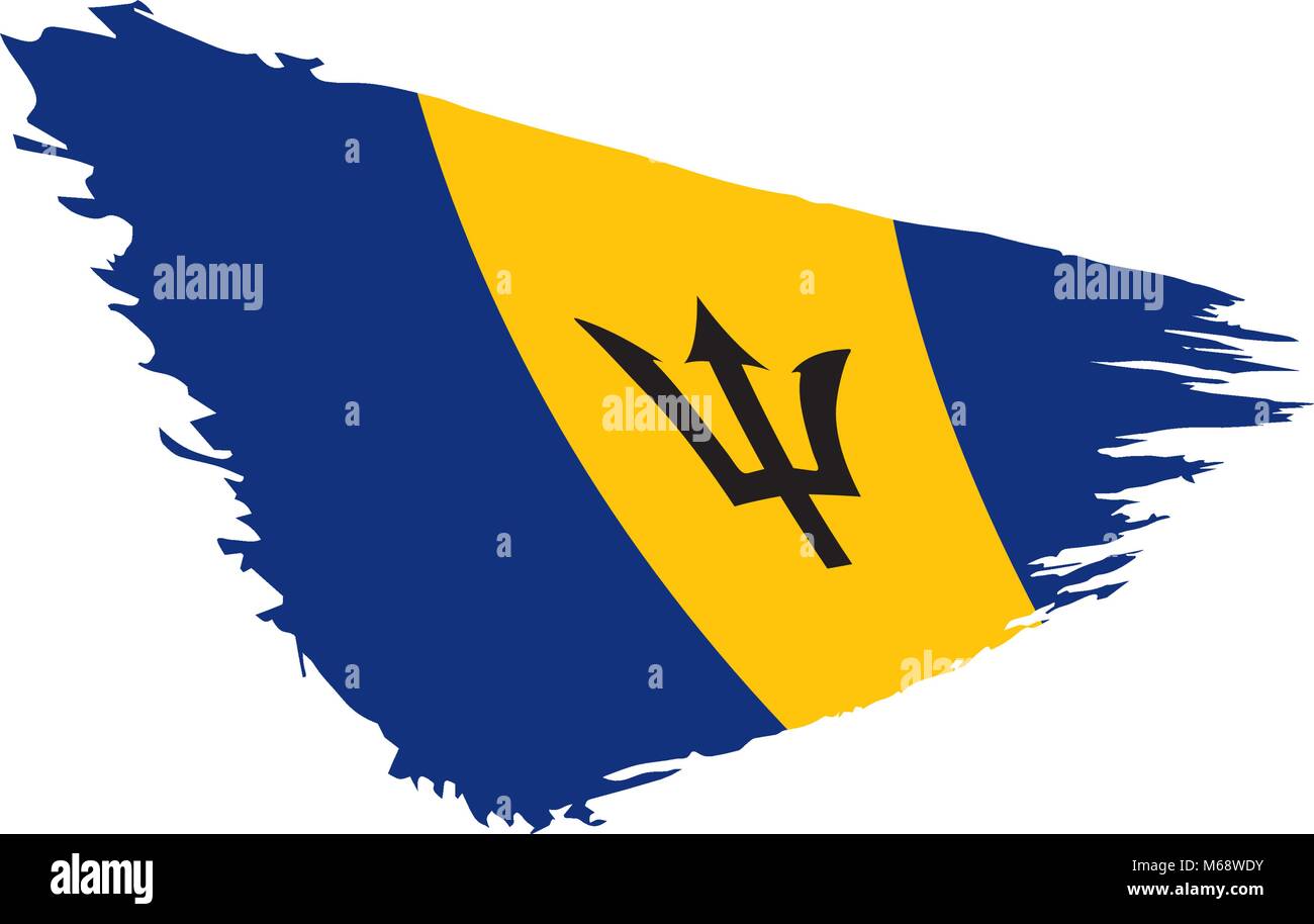 Barbados flag, vector illustration Stock Vector Image & Art - Alamy