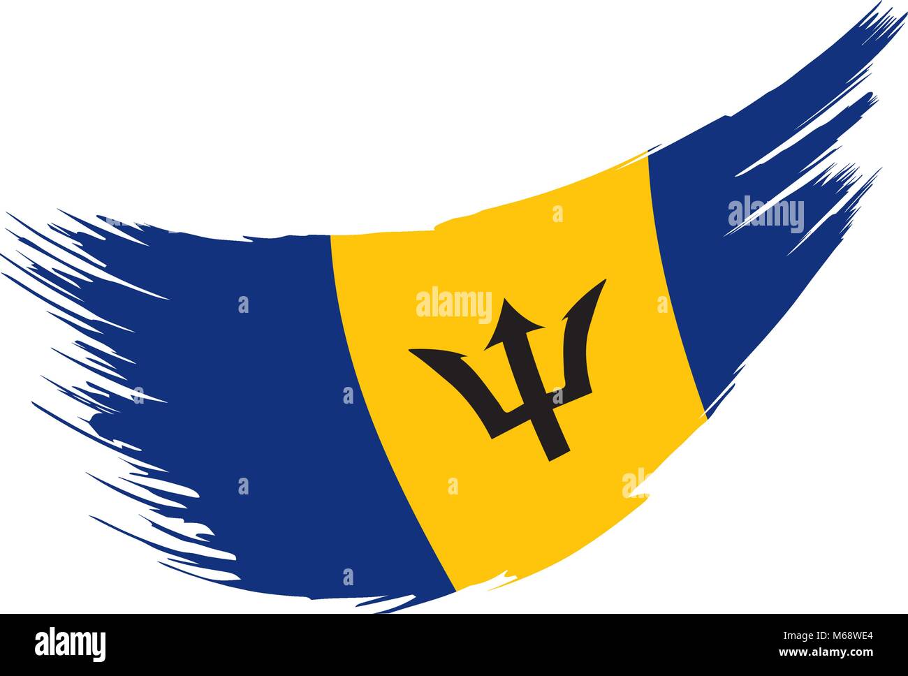 Barbados flag, vector illustration Stock Vector Image & Art - Alamy