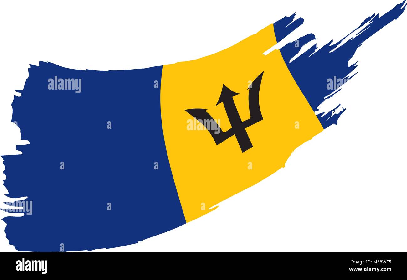 Barbados flag, vector illustration Stock Vector Image & Art - Alamy