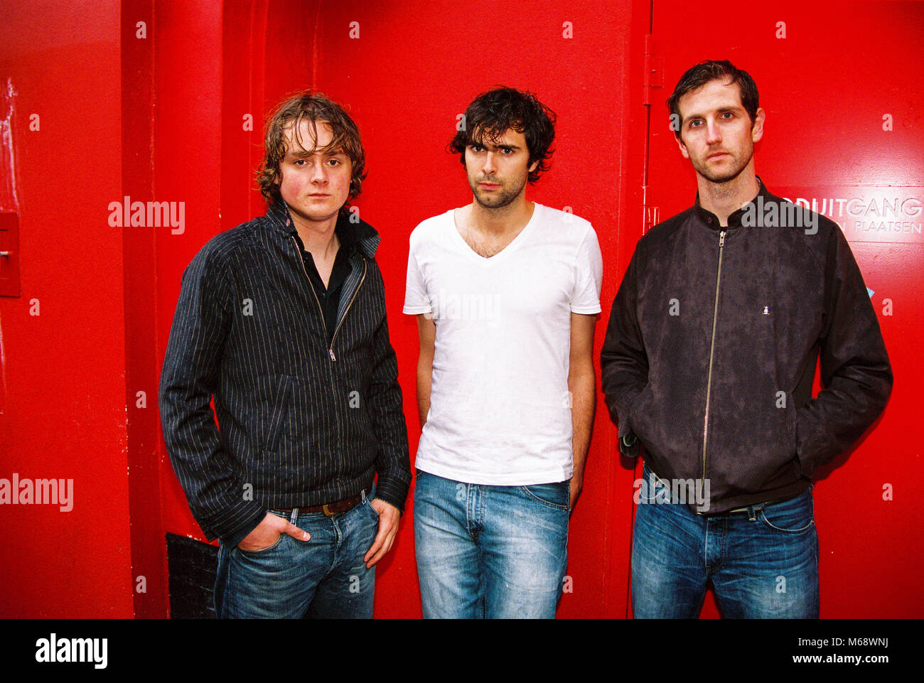 English band Keane photographed in Leidsekade, Amsterdam 7th July 2004 ...