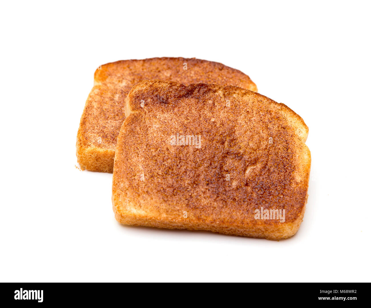Cinnamon Toast on a White Background Stock Photo - Alamy