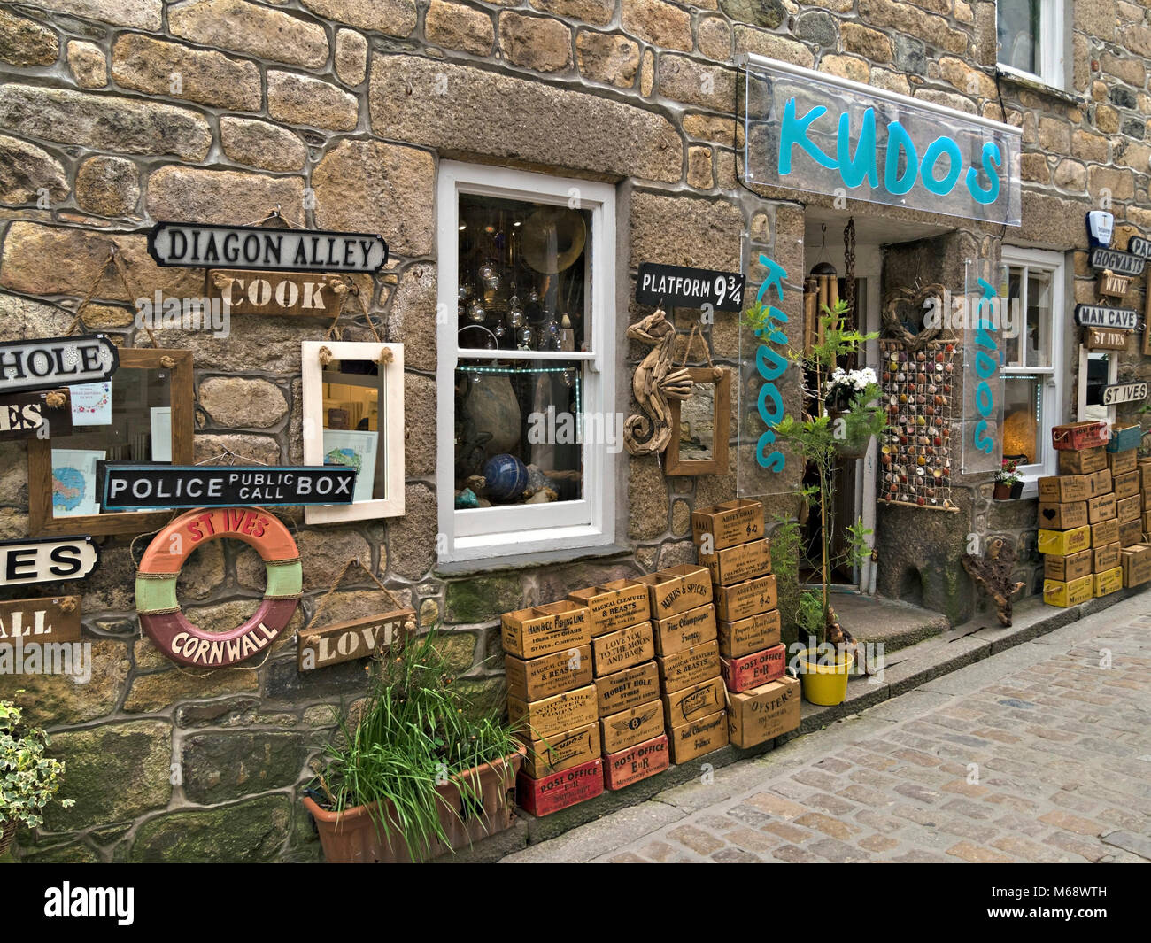 Eclectic display of goods outside Kudos old curiosity, antique and ...