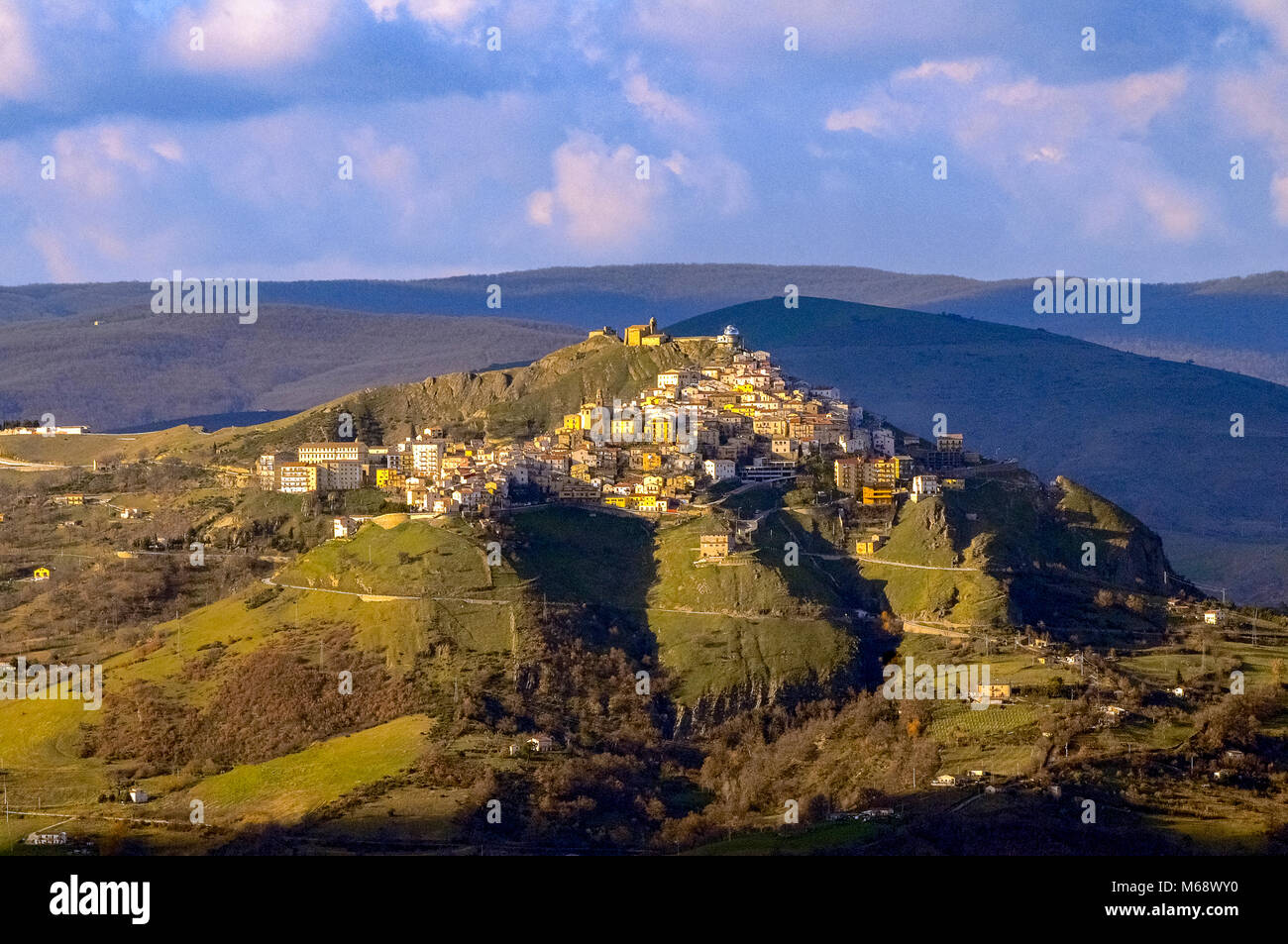 Italy Basilicata Anzi,Typical Village of Mountain Stock Photo - Alamy