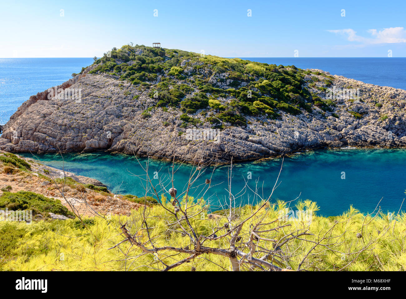 Korakonisi Island near Agios Leon village on western side of Zakynthos ...