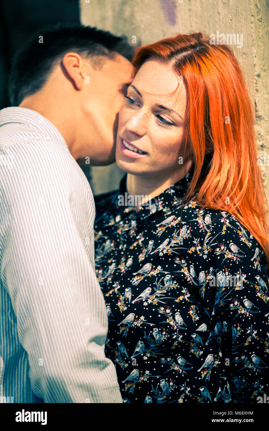 Romantic couple in ruins Stock Photo - Alamy