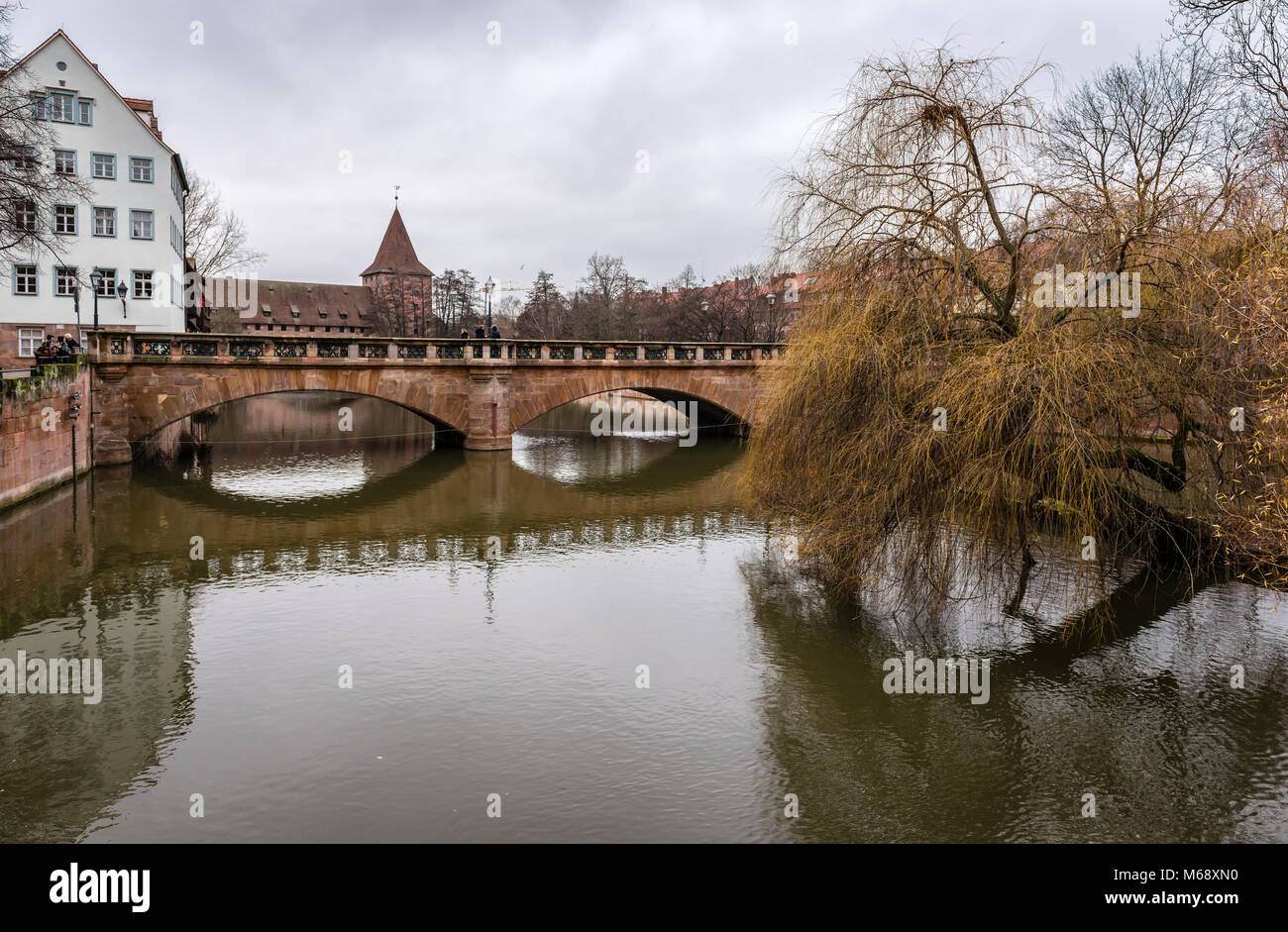 Maxbrücke, (aka the Stone Bridge), is the oldest stone bridge that ...