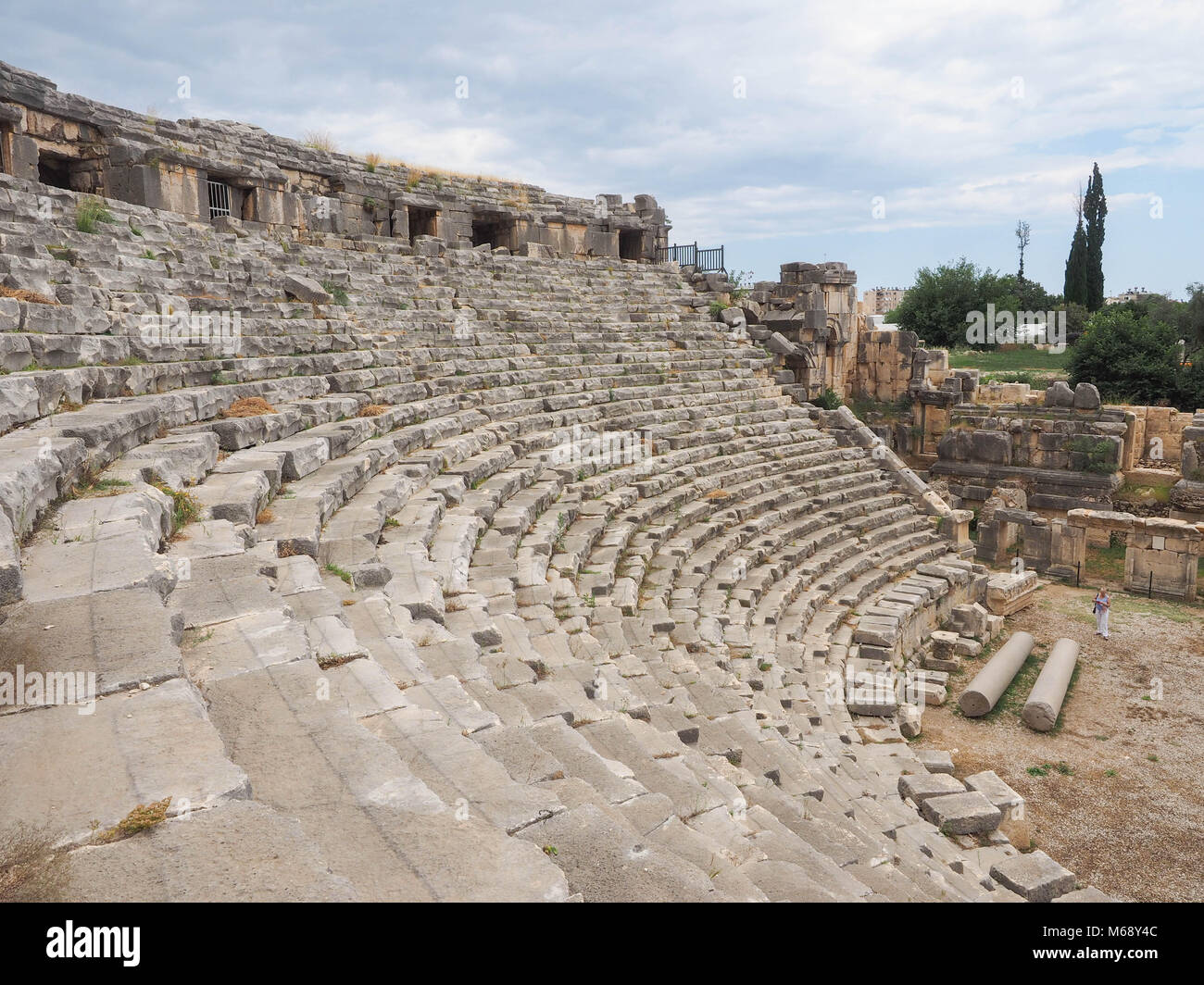AMPHITHEATRE, ANCIENT CITY OF MYRA, NEAR KALE, TURKEY Stock Photo - Alamy