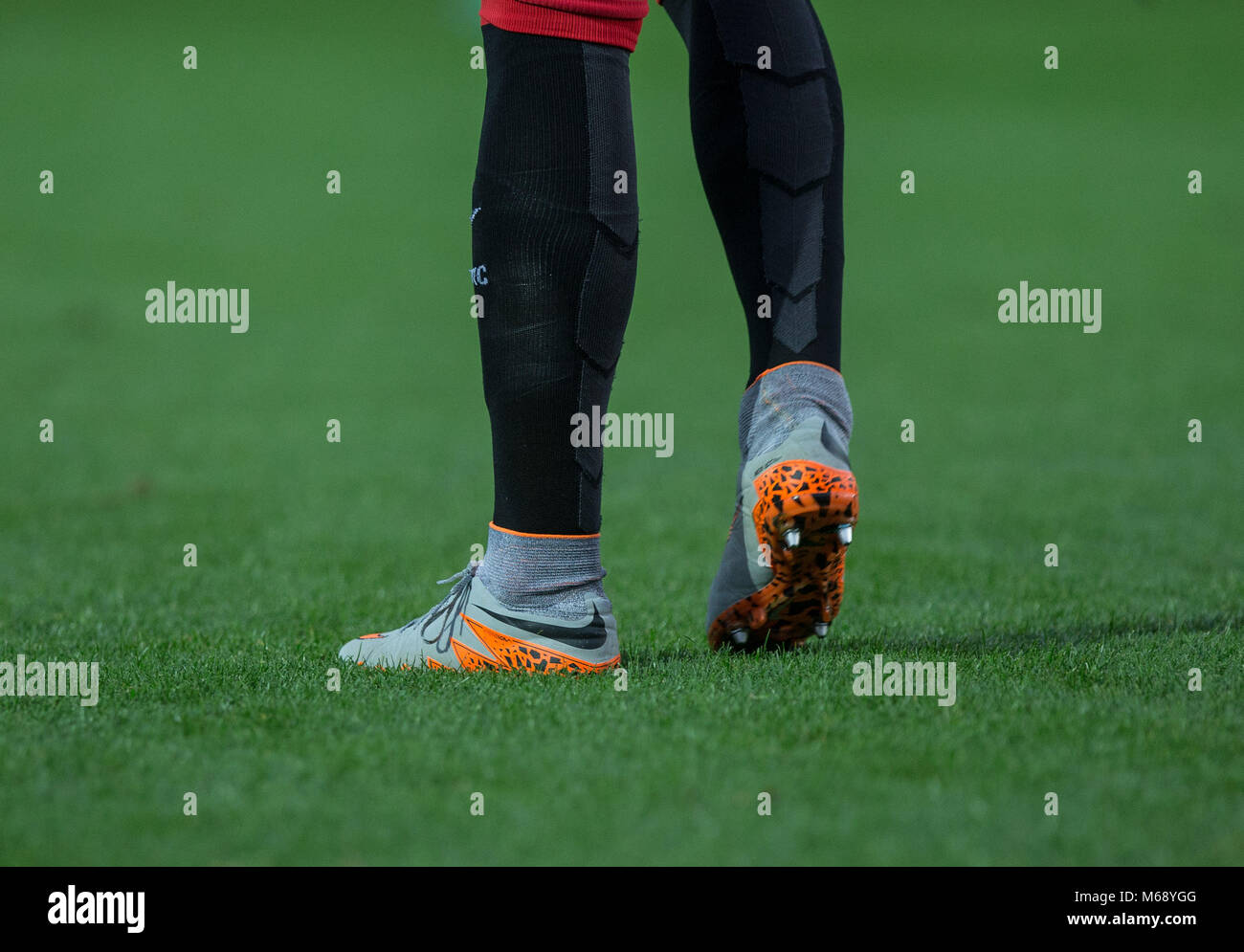 Gorka Guruzeta of Athletic Club Bilbao socks & boots during the U21 ...