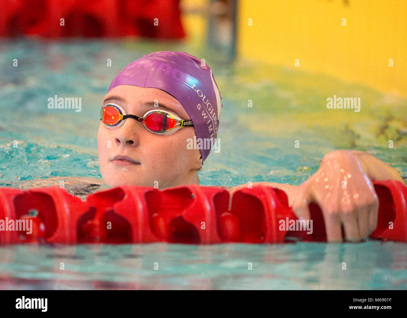 Abbie Wood after winning her heat of the Women's 400m IM during day one ...