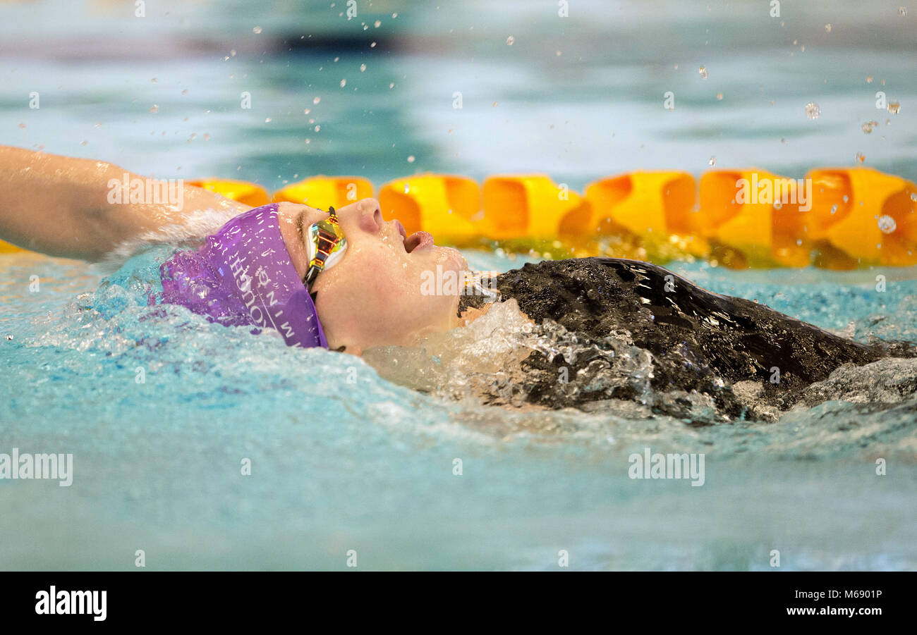 Abbie Wood on her way to winning her heat of the Women's 400m IM during ...