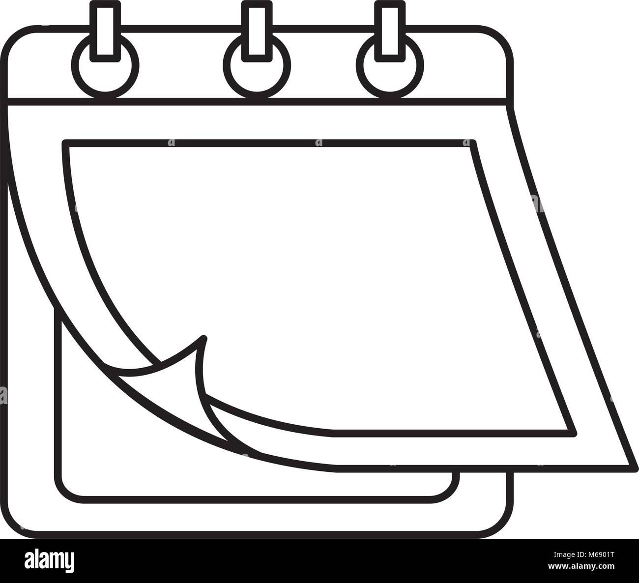 line calendar date information to organizer event Stock Vector Image ...