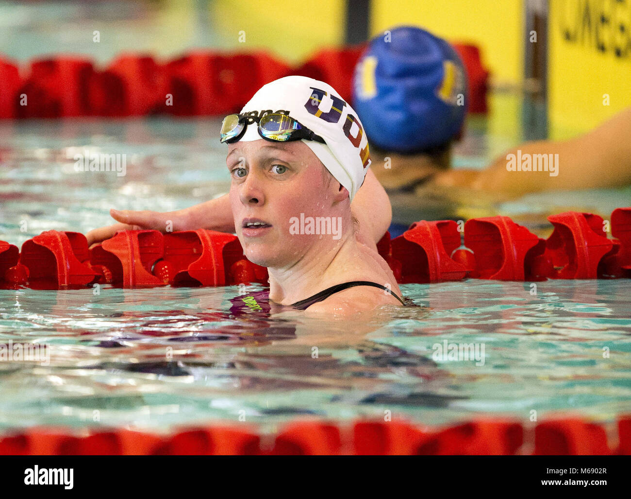 Hannah Miley after her heat of the Women's 400m IM during day one of ...