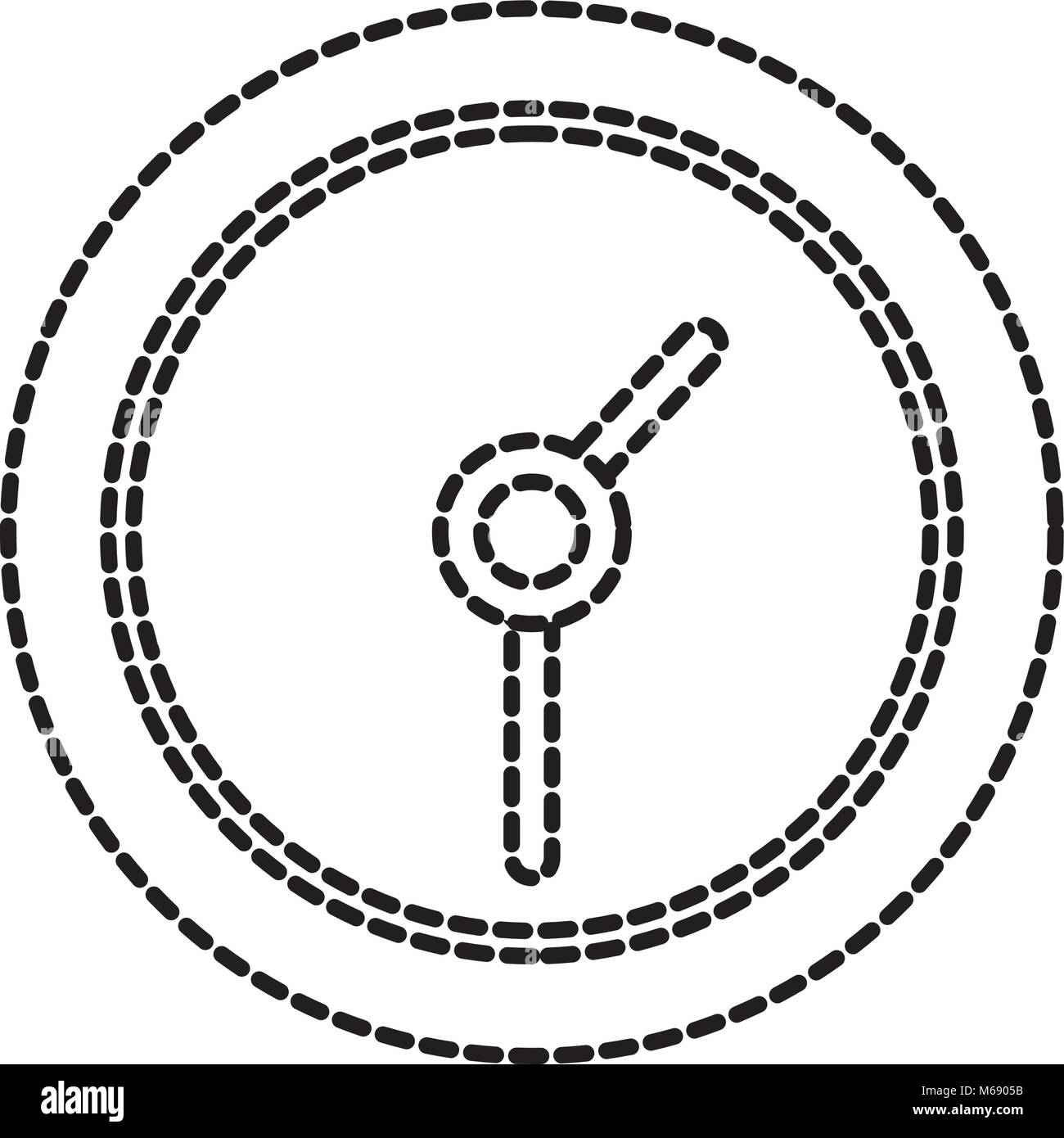 Circle Shaped Objects Clock