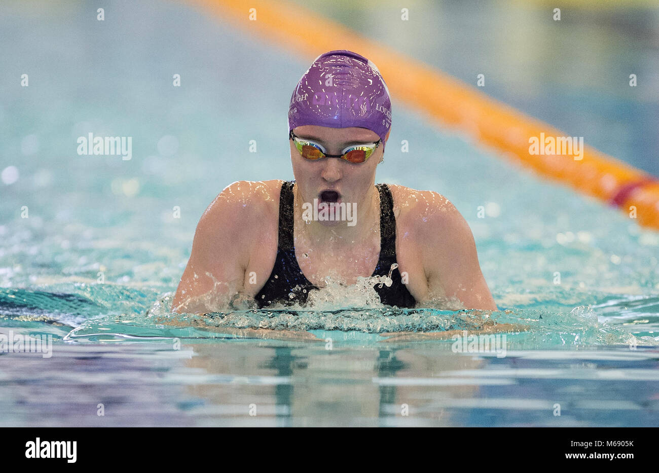 Abbie Wood on her way to winning her heat of the Women's 400m IM during ...