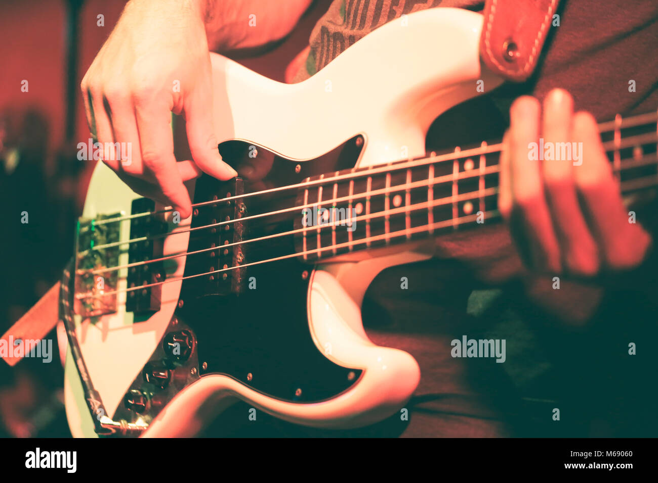 Detail guitarist performing solo on hi-res stock photography and images ...