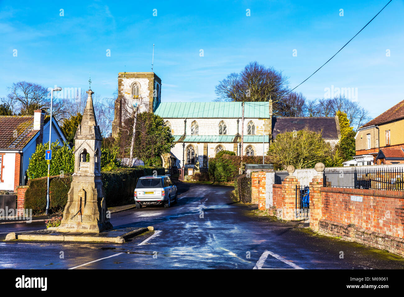 Legbourne village church and water pump, All Saints Church is a Grade 1 ...