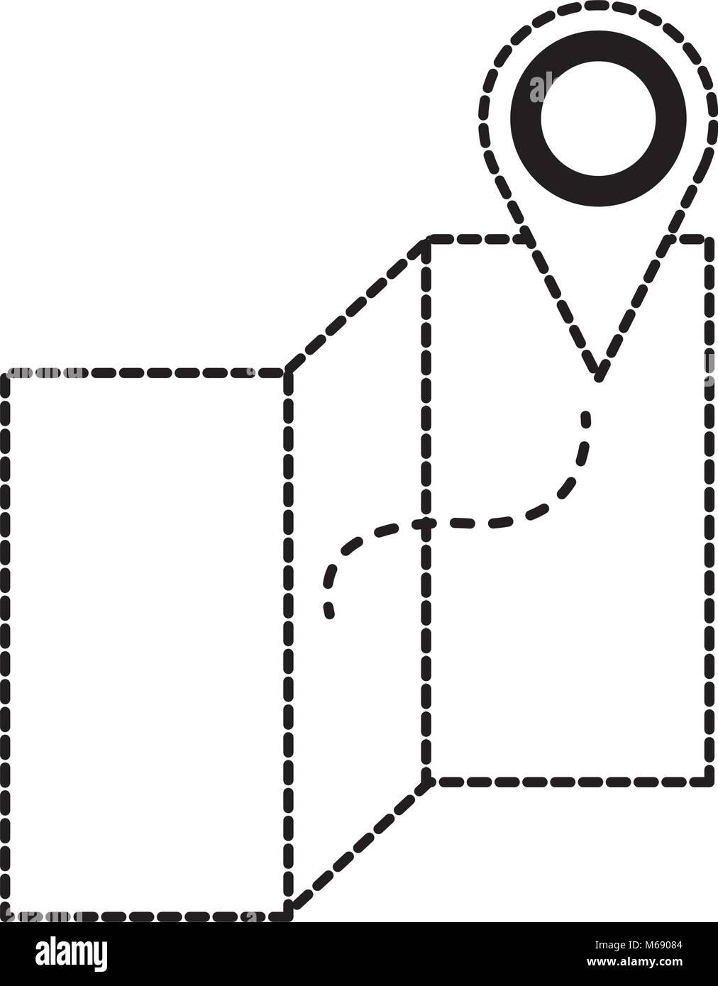 Dotted shape global map hi-res stock photography and images - Alamy