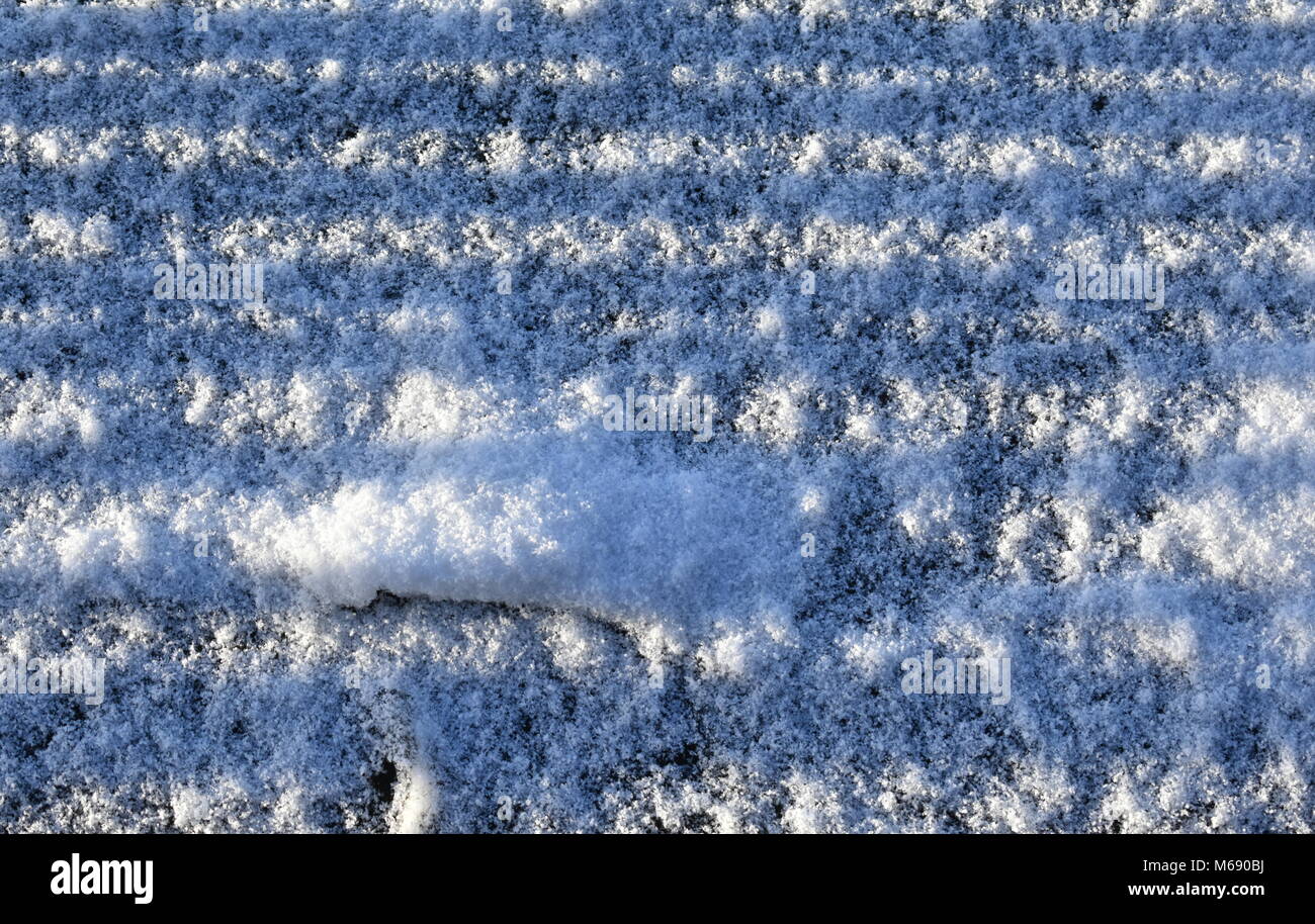 White and blue snow lines Stock Photo - Alamy