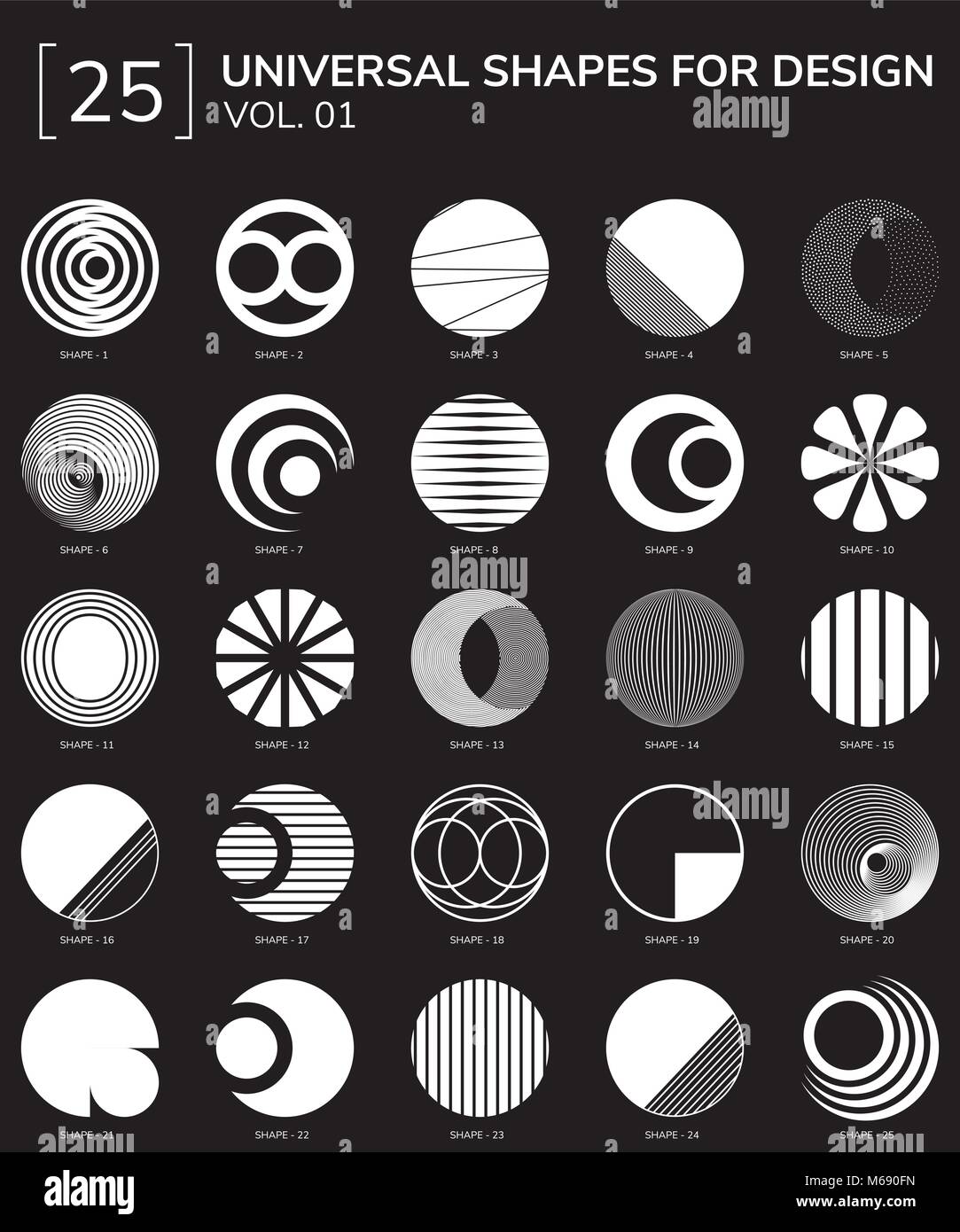 Geometric Shapes Logo Stock Vector Image & Art - Alamy