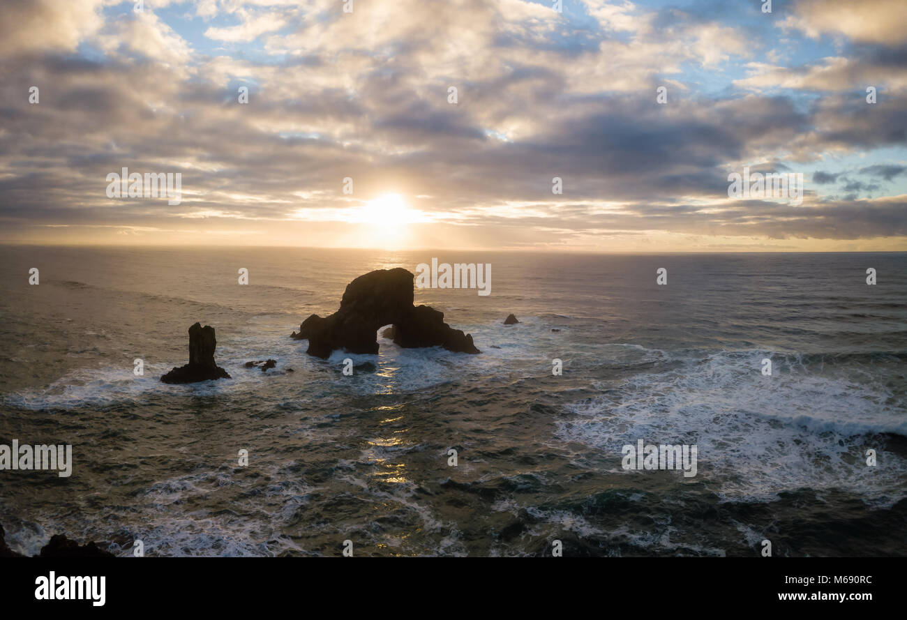 Aerial canon beach oregon hi-res stock photography and images - Alamy