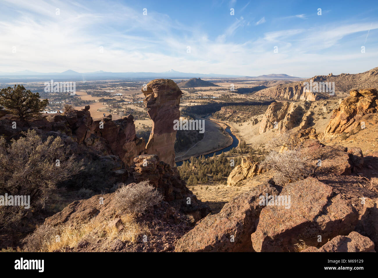 Beautiful American Landscape during a vibrant winter day. Taken in ...