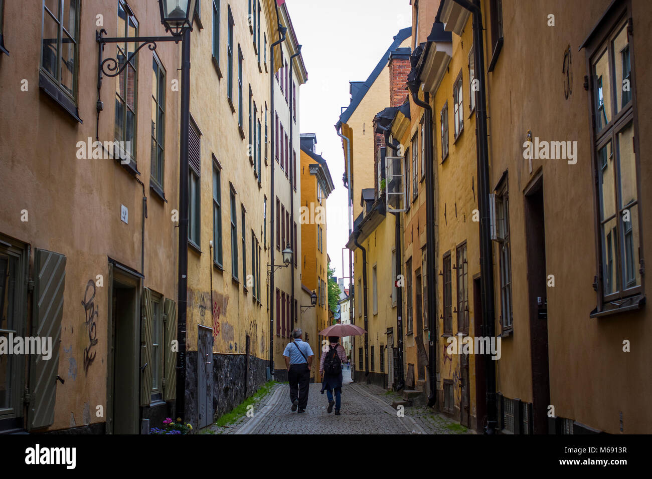 Old gamla stan in black and white hi-res stock photography and images ...