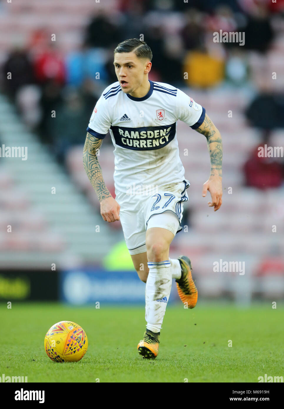 Middlesbrough's Muhamed Besic Stock Photo - Alamy